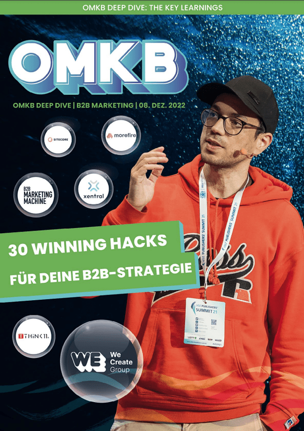 30 WINNING HACKS FÜR DEINE B2B STRATEGIE + ON DEMAND Sessions | OMKB